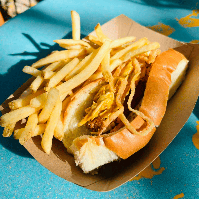 Vegan Plant-Based Hot Link Smokehouse Sandwich (Animal Kingdom) - Urban ...
