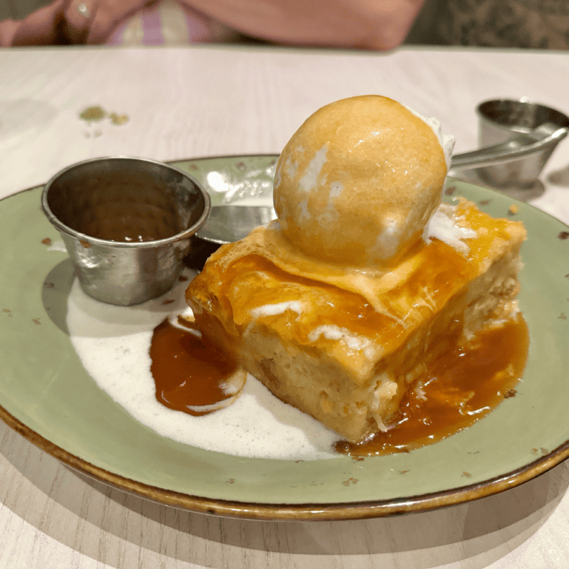 Sebastian's Bistro Bread Pudding (Caribbean Beach) - Urban Tastebud Disney